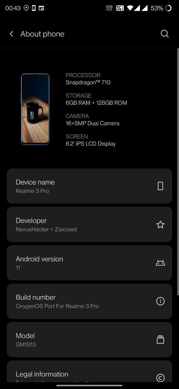 Oxygen OS 11 (OB 02) For Realme 3 Pro RMX1851 | The Custom Rom
